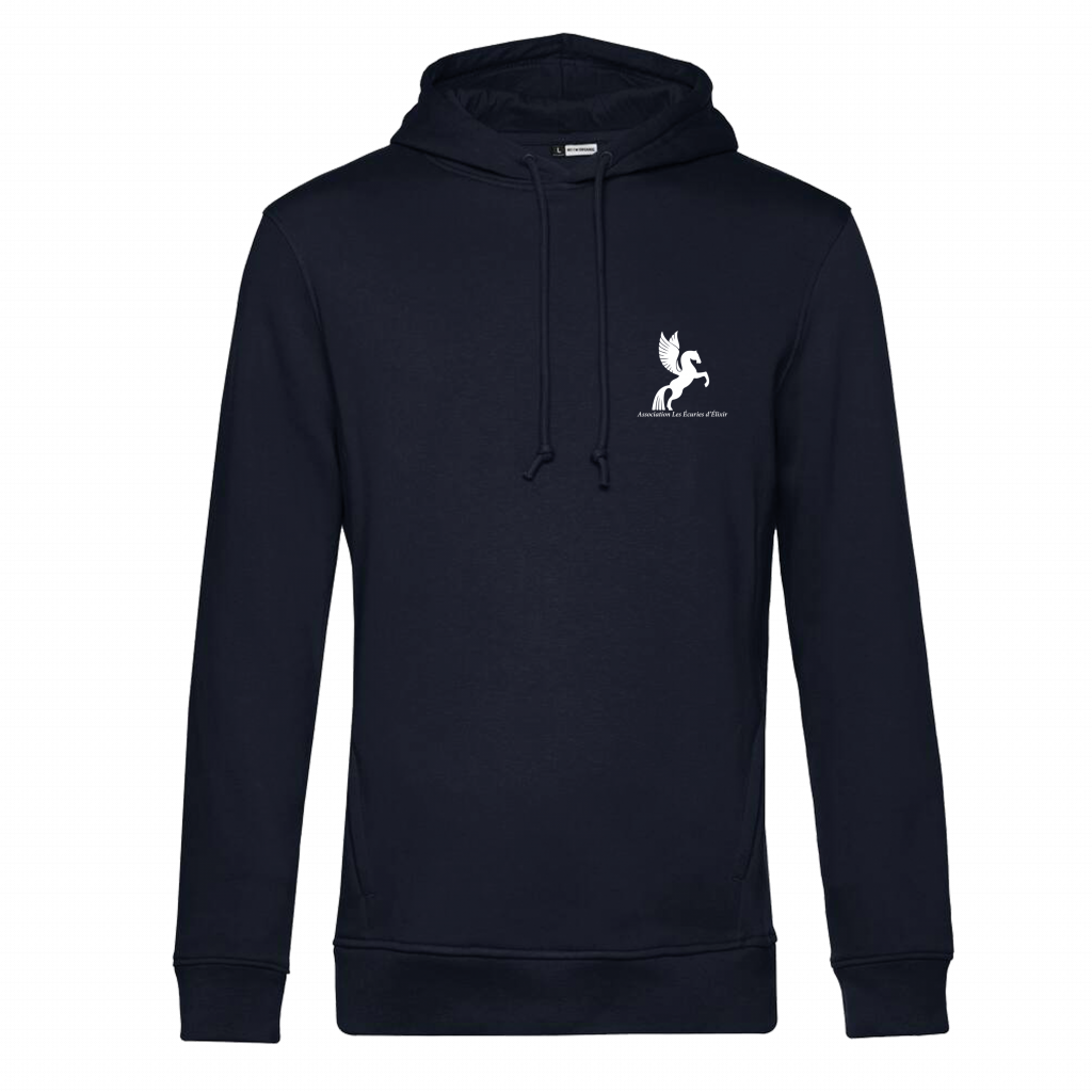 SWEAT A CAPUCHE (homme) - Association Les Ecuries D'Elixir - Navy ...