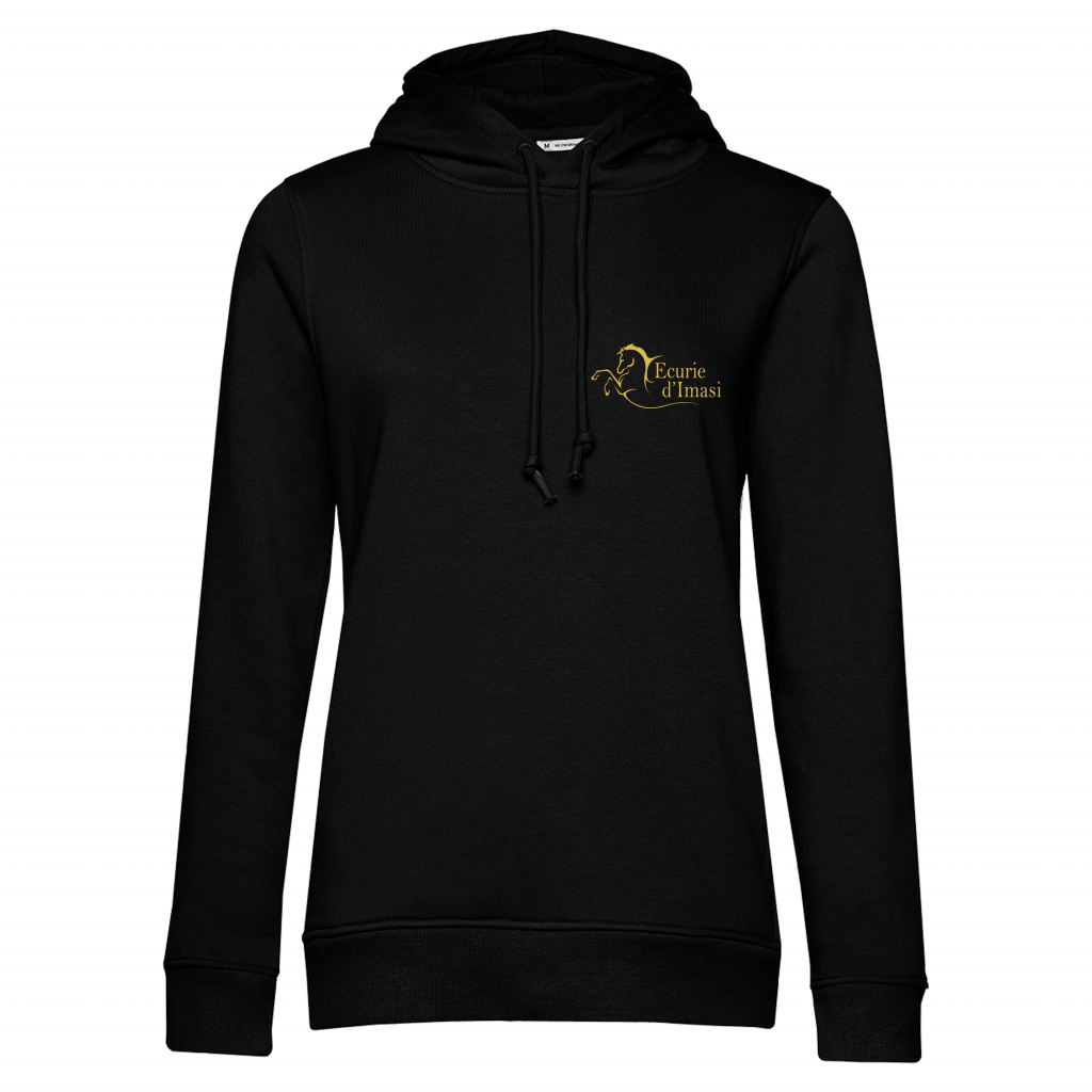 SWEAT A CAPUCHE (femme) – Ecurie d'Imasi - noir - BCW34B - Blagapro