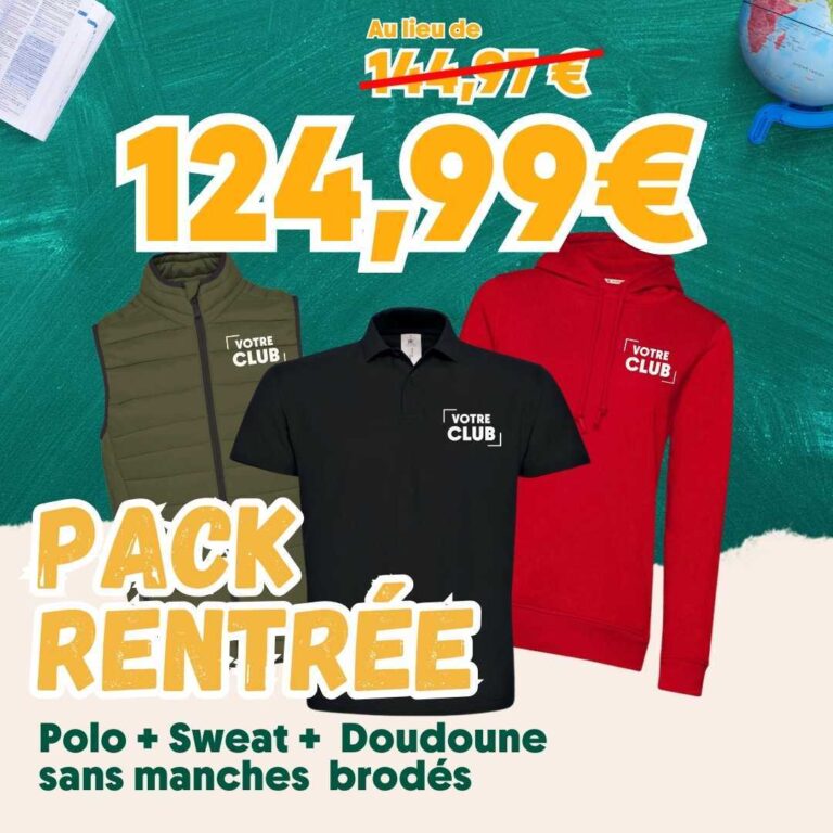 [PACK RENTRÉE] jusqu'au 30/09/2025 – Polo, Sweat, Doudoune sans manches ...